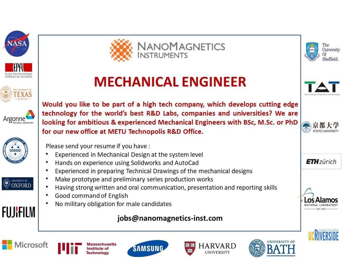 Mechanical Engineer and Physicist Positions at High-tech Company ... Mechanical Engineer and Physicist Positions at High-tech Company ...